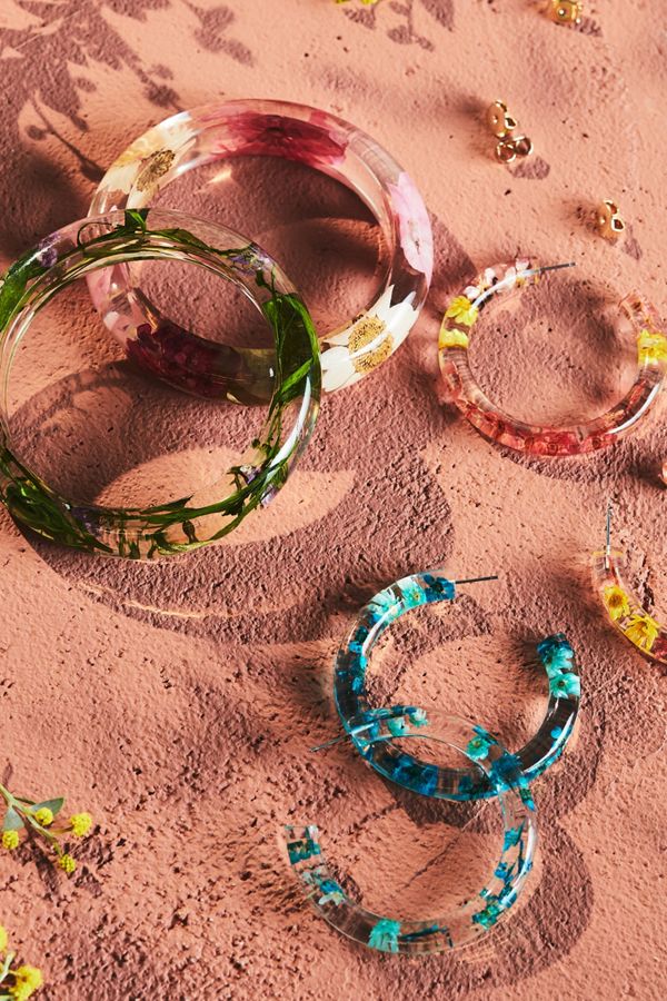 Florina Resin Hoops | Anthropologie