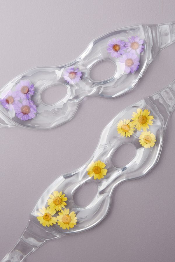 Pressed Flower Gel Eye Mask | Anthropologie