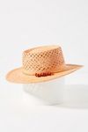 Beaded Straw Boater Hat | Anthropologie