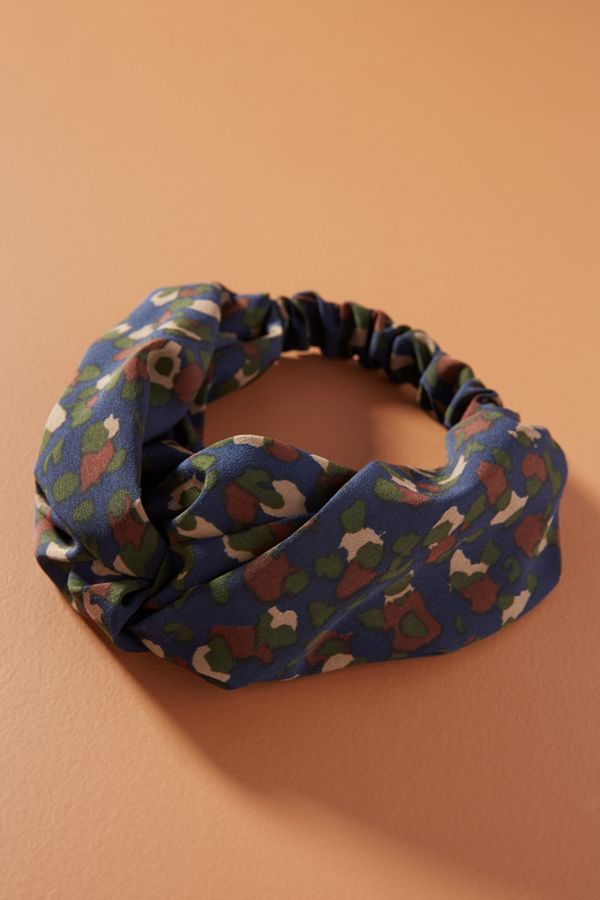 Cheetah-Printed Knotted Headband | Anthropologie