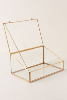 Glass Card Box | Anthropologie