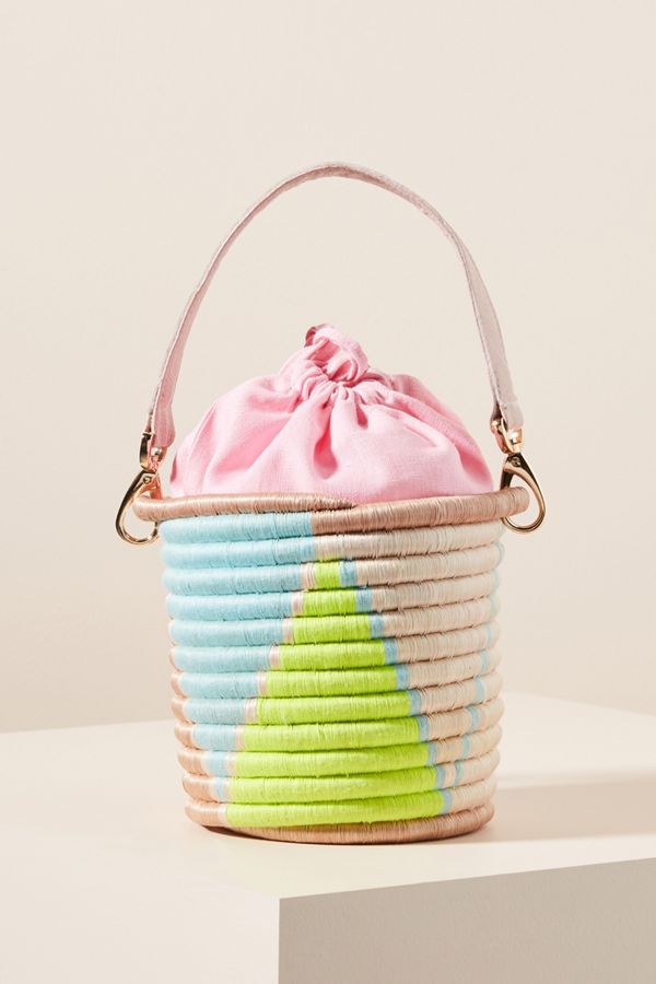 Milo Mini Woven Bucket Bag | Anthropologie