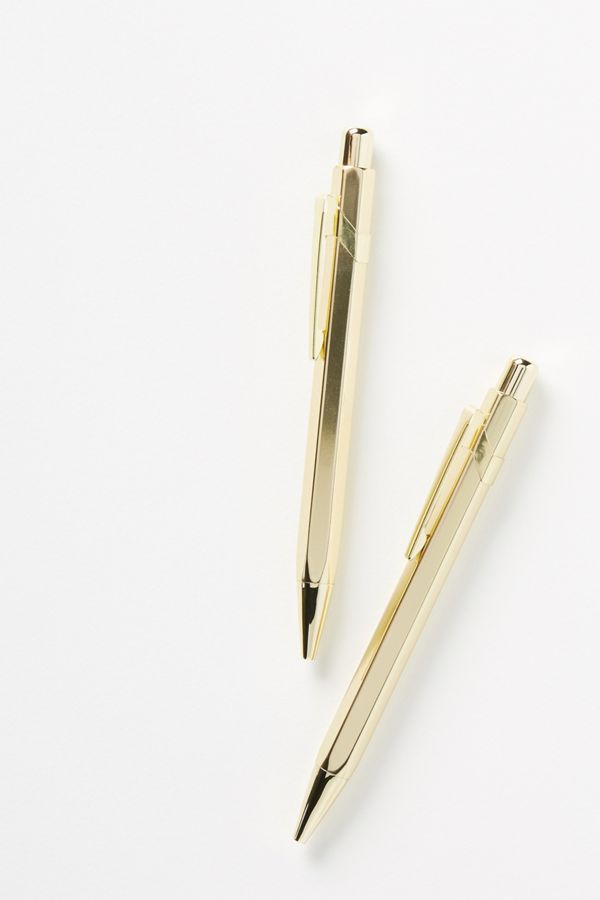 Hexagon Pens, Set of 2 | Anthropologie