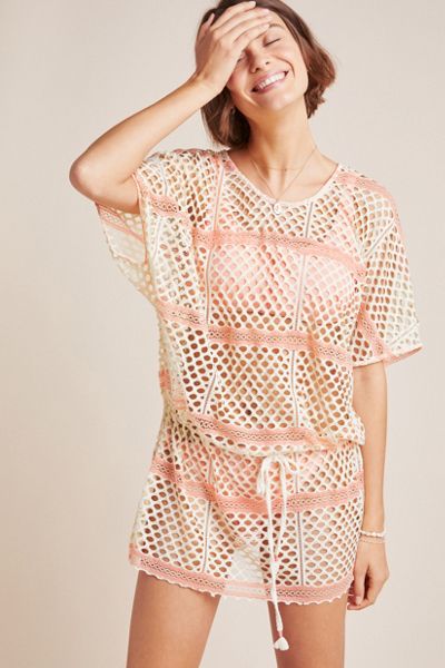 Pilyq Jasmine Mesh Tunic Anthropologie