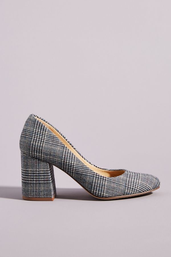 Splendid Plaid Heels | Anthropologie
