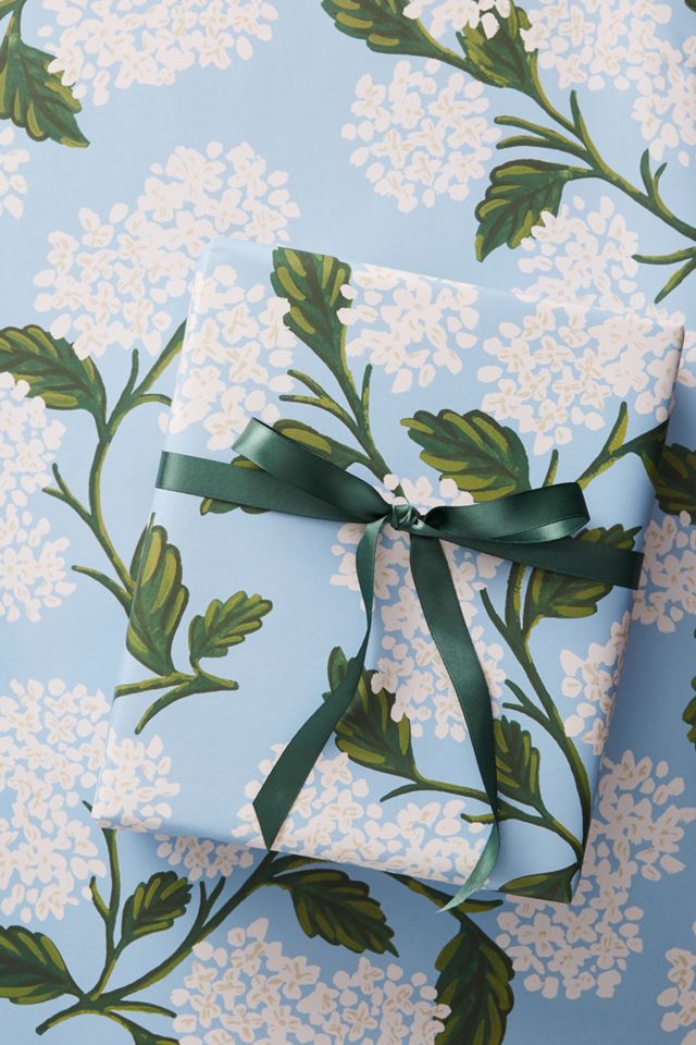 Rifle Paper Co. Hydrangea Wrapping Paper | Anthropologie
