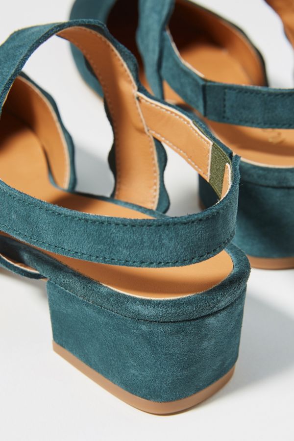 Klub Nico Rubi Scalloped Slingback Heels | Anthropologie