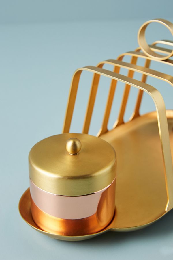Evie Toast Rack + Jam Jar Set | Anthropologie UK