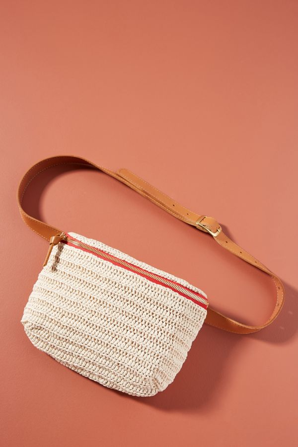 Clare V. Raffia Belt Bag | Anthropologie