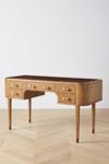 Soho Home x Anthropologie Leather Inset Desk | Anthropologie