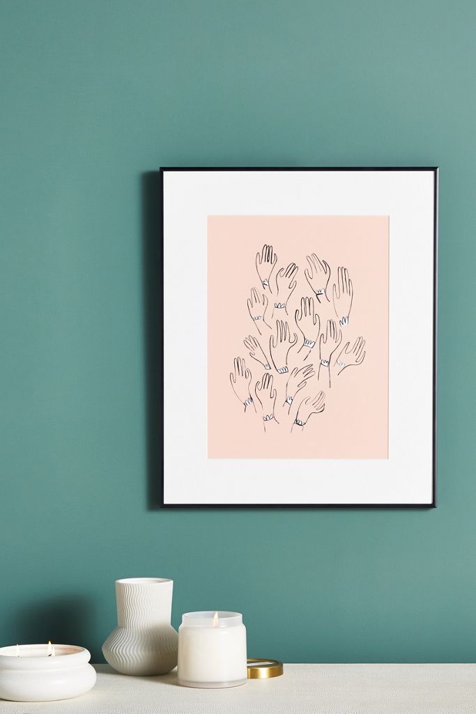 The Many Hands of Edith Evans Wall Art | Anthropologie