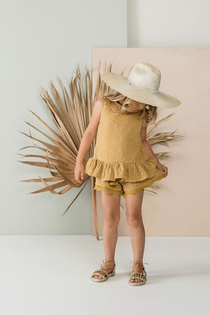 Rylee + Cru Seed Scallop Short | Anthropologie