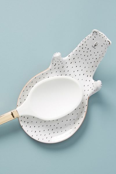 Ariya Ceramic Bear Spoon Rest | Anthropologie