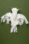 Fauna Lune Snowy Owl Tree Topper | Anthropologie