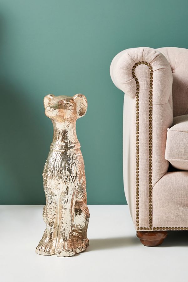 Terracotta Dog Garden Statue | Anthropologie