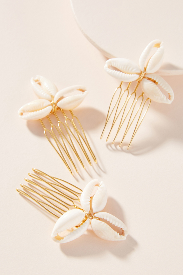 Seashell Stars Hair Comb Set | Anthropologie