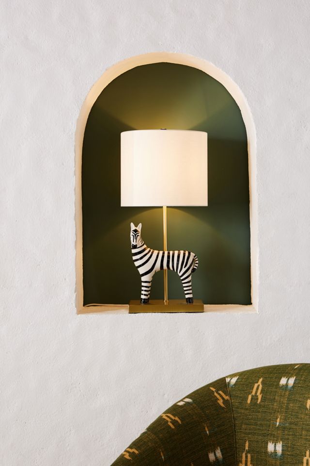 Ceramic Zebra Table Lamp | Anthropologie