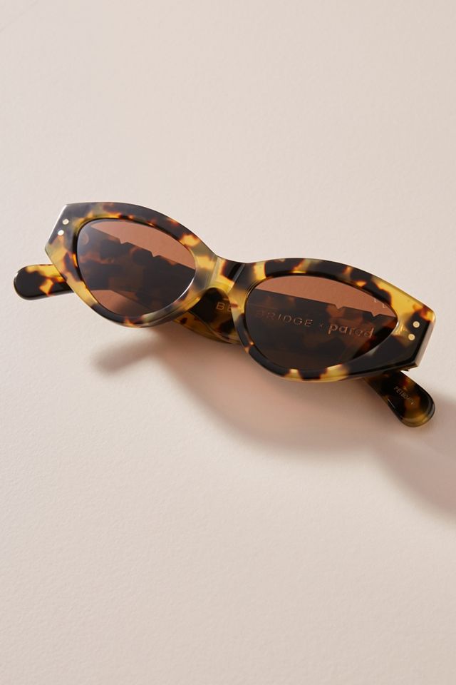 Pared Tortoise Oval Sunglasses | Anthropologie
