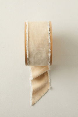 Antiqued Frayed Velvet Ribbon, 64MM | Anthropologie