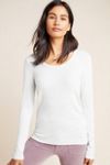 Michael Stars Letta Ribbed Shimmer Top | Anthropologie