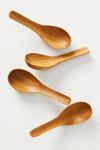Teak Wonton Spoons, Set of 4 | Anthropologie