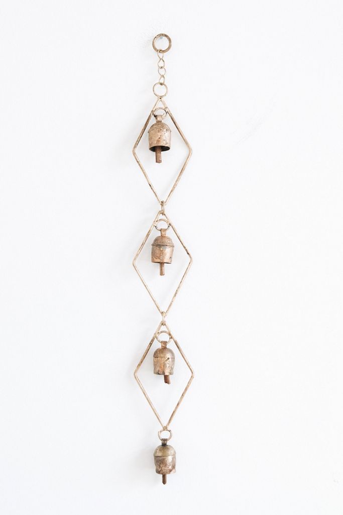 Connected Goods Diamond Copper Bell Chime | Anthropologie