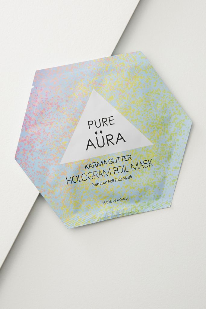 Pure Aura Karma Glitter Hologram Foil Sheet Mask | Anthropologie
