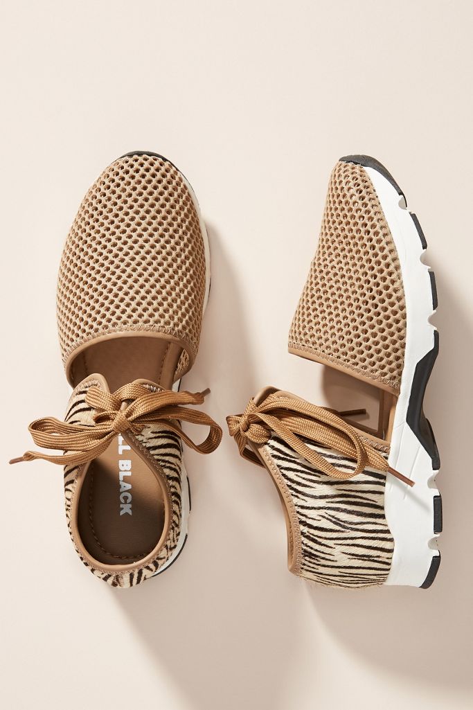 All Black Animal-Printed Sneakers | Anthropologie