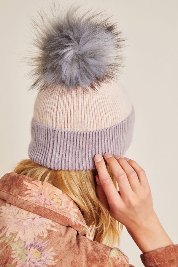 Pick-A-Pom Fluffy Beanie Topper | Anthropologie