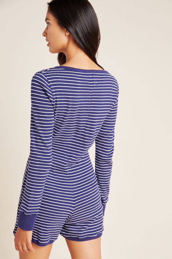 Carey Thermal Sleep Romper | Anthropologie