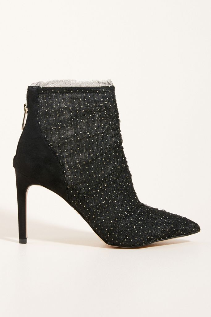 Sam Edelman Farren Glitter Mesh Boots | Anthropologie
