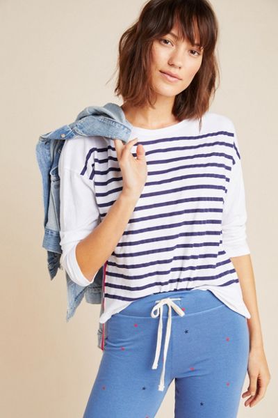 Sundry Maritime Striped Tee | Anthropologie