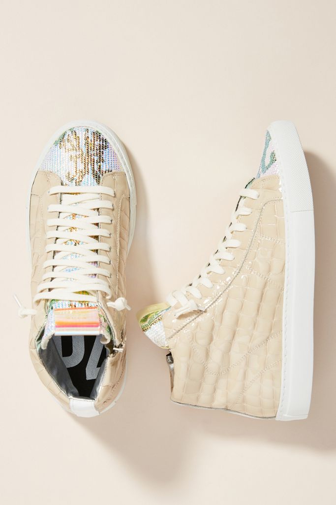 P448 Crocodile High-Top Sneakers | Anthropologie