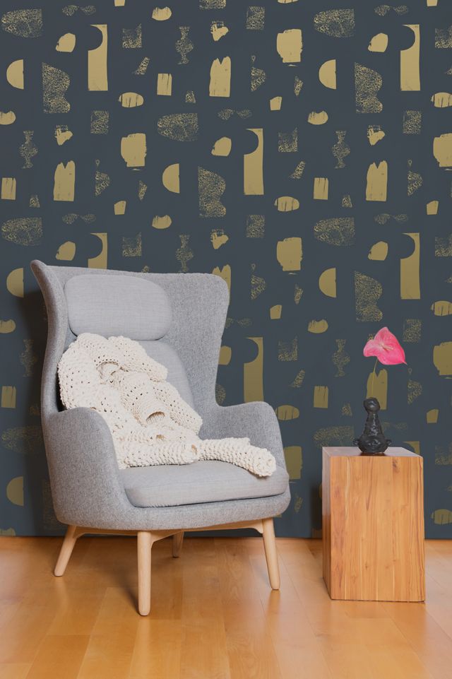 Juju Papers Silhouettes Hand Printed Wallpaper | Anthropologie