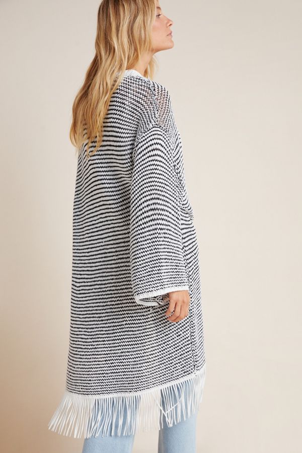 Pippa Fringed Duster Kimono | Anthropologie