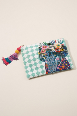 Elephant Embellished Pouch | Anthropologie