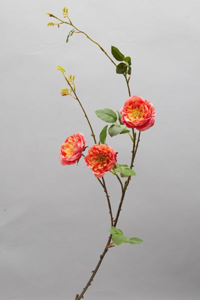 Faux Orange Rose Spray | Anthropologie