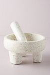 Terrazzo Molcajete Bowl and Tejolote | Anthropologie