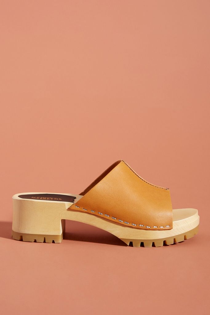 Swedish Hasbeens Ann Heeled Clogs | Anthropologie