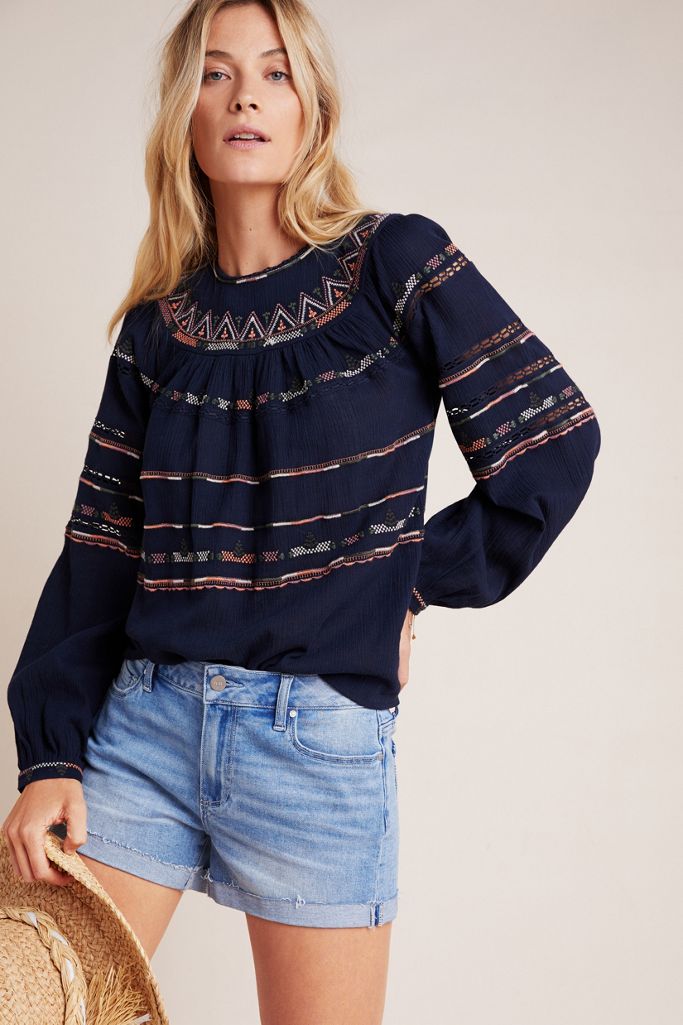 Paige Jimmy Jimmy High-Rise Denim Shorts | Anthropologie