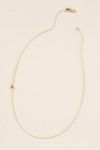 Maya Brenner 14K Gold Asymmetrical Monogram Necklace | Anthropologie