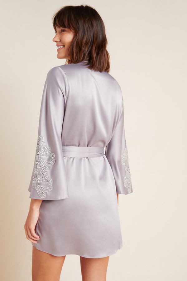 Daphne Satin Robe | Anthropologie