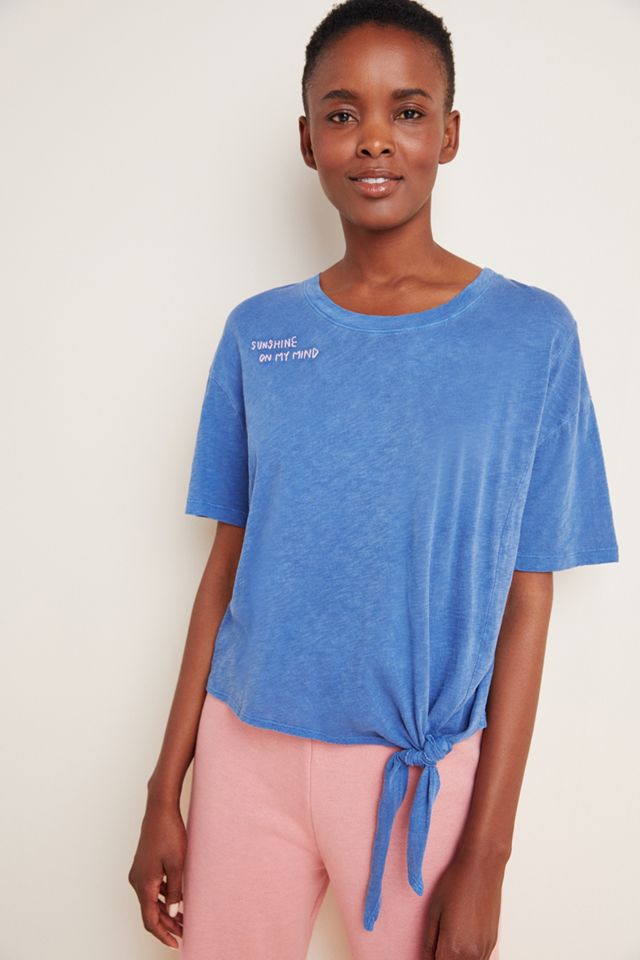 Sundry Sunshine Side-Tie Tee | Anthropologie