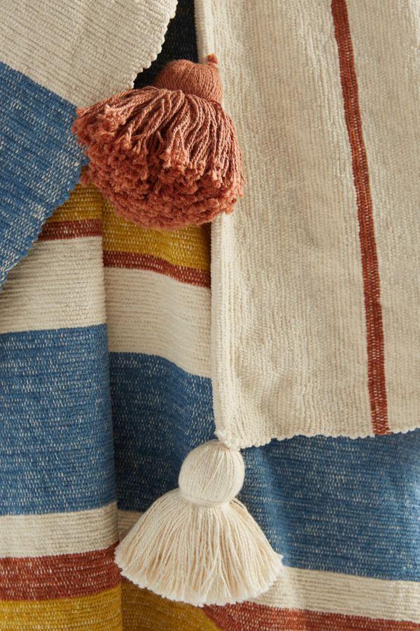 Tasseled Manny Throw Blanket | Anthropologie UK