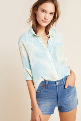 Wrangler High-Rise Pin-Up Denim Shorts | Anthropologie