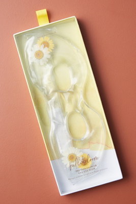 Full Bloom Pressed Flower Gel Eye Mask | Anthropologie