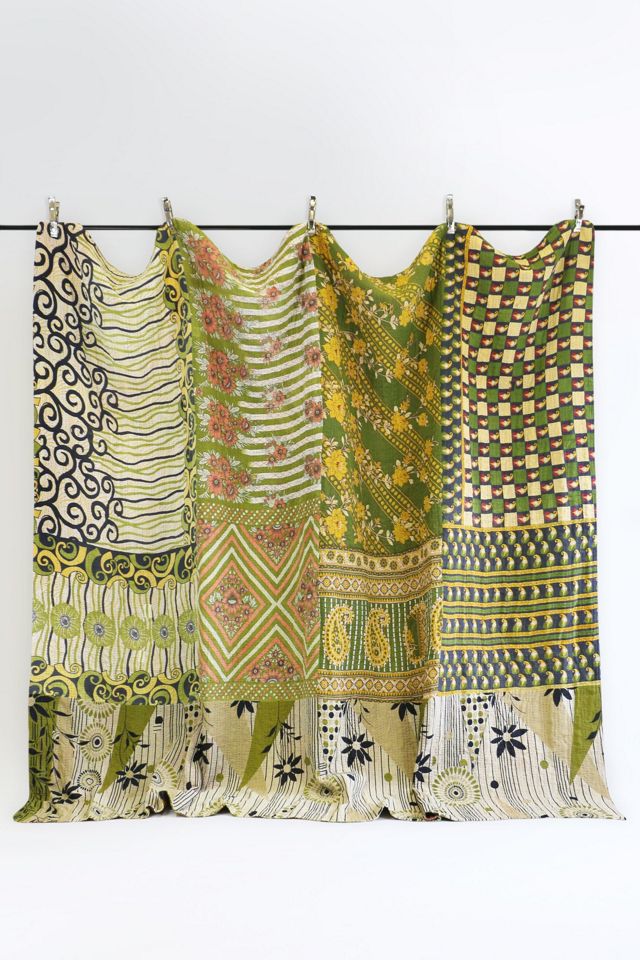 Anchal King Kantha Quilt No. K190509 | Anthropologie