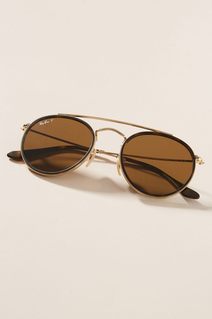Ray-Ban Round Aviator Sunglasses | Anthropologie
