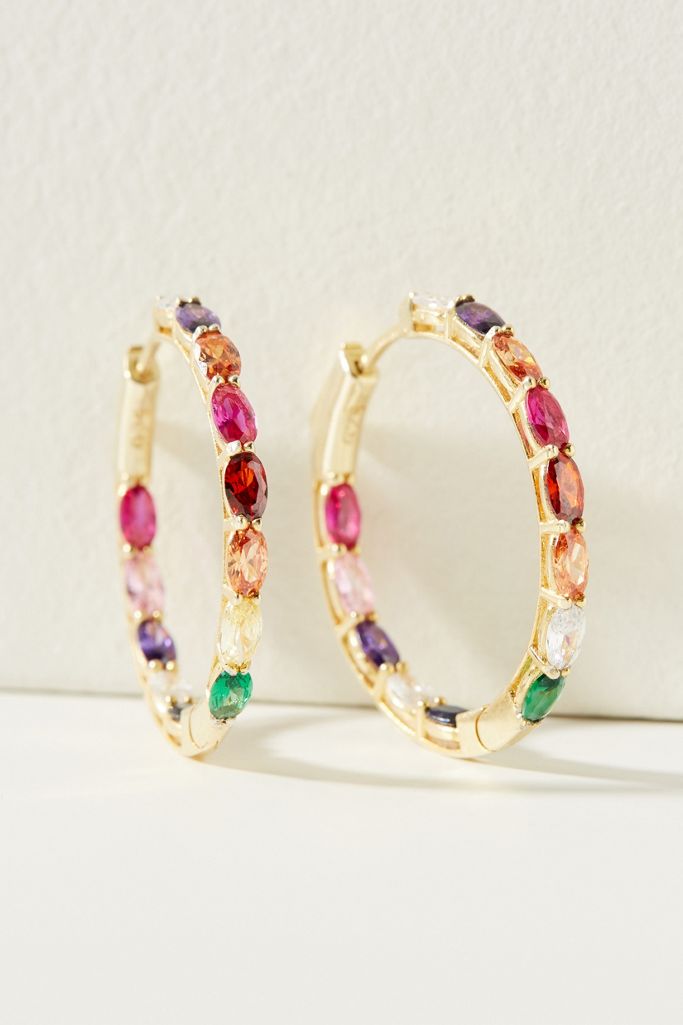 Iris Hoop Earrings | Anthropologie