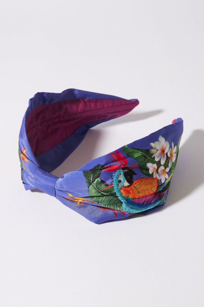 NamJosh Parrot Embroidered Headband | Anthropologie